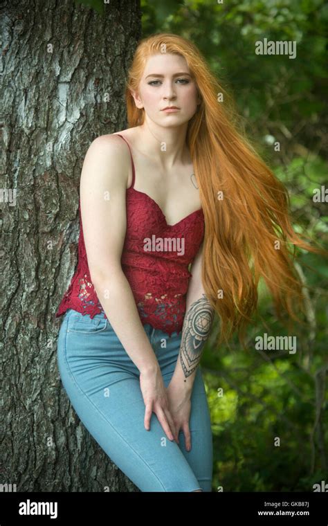 Beautiful Red Head In Skinny Hi Res Stock Photography And Images Alamy
