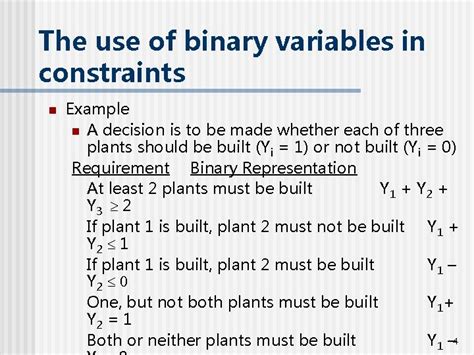 Applications Of Linear And Integer Programming Models 1