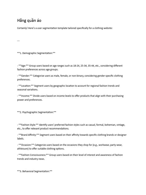 User Segmentation Pdf Drink Market Segmentation