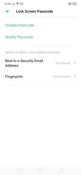 Reset To Reset Privacy Password In Any OPPO Device