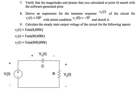 Solved Consider the R C circuit shown below with R kΩ and Chegg