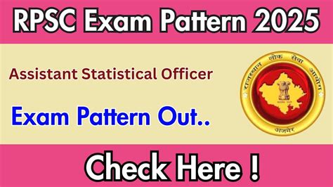Rpsc Aso Exam Pattern 2025