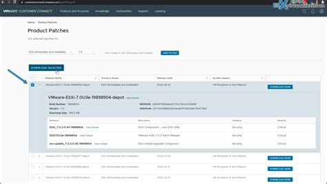 Patch Standalone Vmware Esxi 7 To 7u3e Latest Version Esx Virtualization