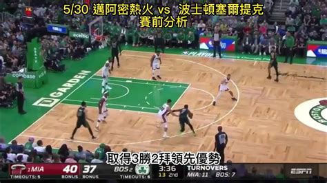 邁阿密熱火 Vs 波士頓賽爾提克 Nba季後賽分析 Youtube