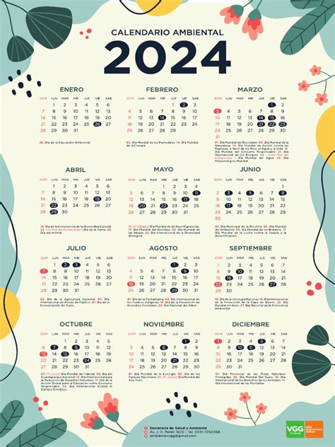 Calendario Ambiental 2024 Final Pdf