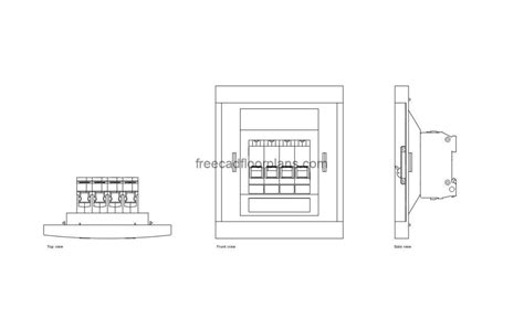 Mcb Box Free Cad Drawings