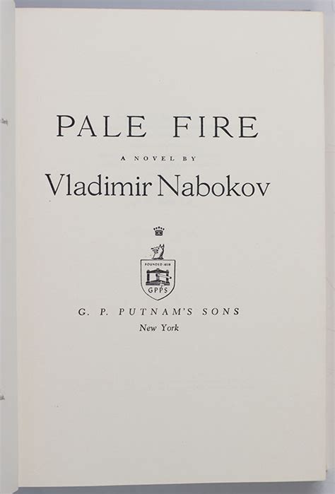 Pale Fire Vladimir Nabokov First Edition Russian