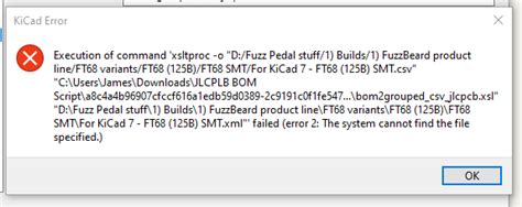 Kicad 701 Bom Generator Error Jlb Pcb Script Rkicad