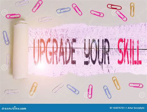 Word Writing Text Upgrade Your Skill Business Concept For Expand Scope Of Knowledge Optimize