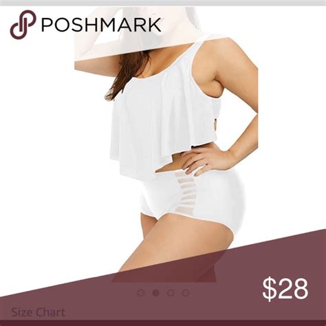 Women Plus Size Ruffles High Waisted Swimsuit Swimsuits High Waisted