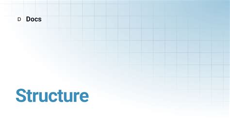 structure docs