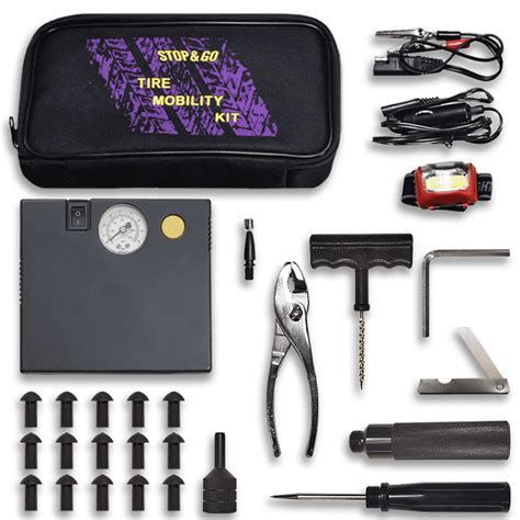 Stop And Go 5001 24 Piece Tubeless Mushroom Plug Tire Mobility Repair Kit