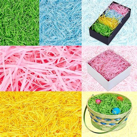 100g Raffia Shredded Paper Grass Crinkle Basket Stuffers For Easter