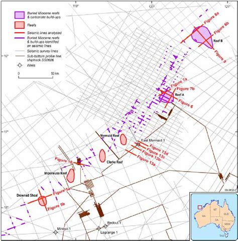 Location Of Regional Seismic Lines Wells And Sub Bottom Profile Data