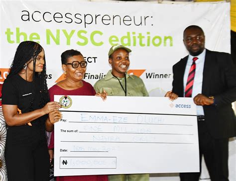 Access Bank Rewards More Nysc Corp Members To Promote Entrepreneurship