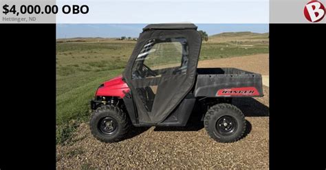 2010 Polaris Ranger 400 248 4 Hours Works Well Dont Use Enough Hettinger Nd