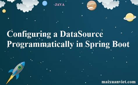 Configuring A Datasource Programmatically In Spring Boot Vietmxs Blog