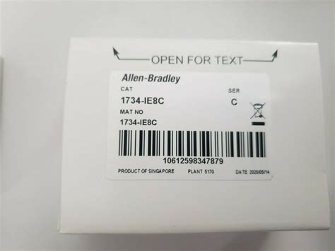 Sealed Allen Bradley 1734 Ie8c 8 Point Industrial Robot Mro