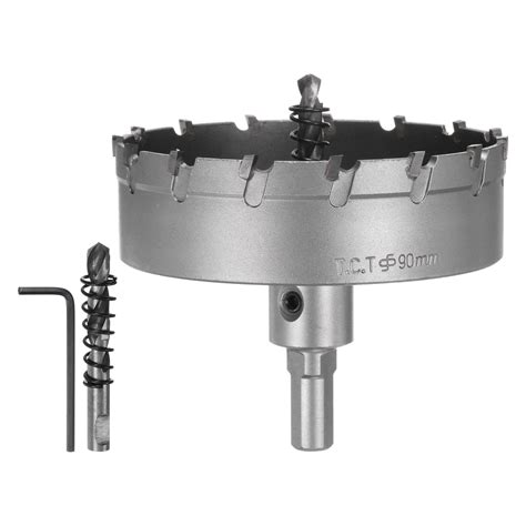 Uxcell Metal Hole Saw Carbide Cutter 90mm 355 Dia For 10mm Thick