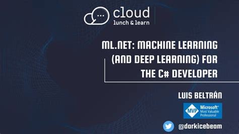 cloud lunch and learn ml machine learning and deep learning for