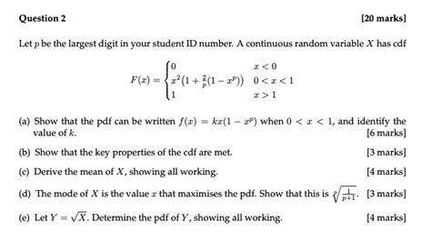 Solved Question Marks Let P Be The Largest Digit In Chegg