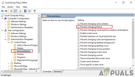How To Prevent Users From Changing Theme In Windows