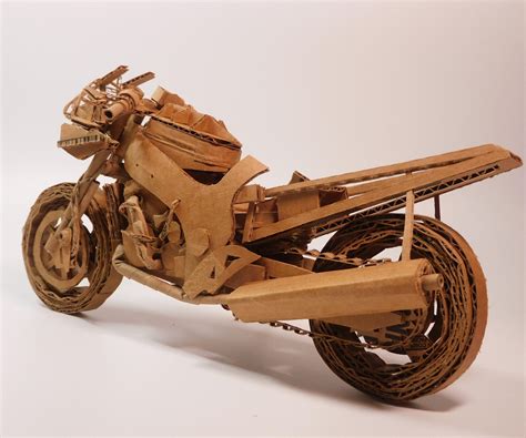 Cardboard Suzuki Hayabusa Chassis 17 Steps With Pictures