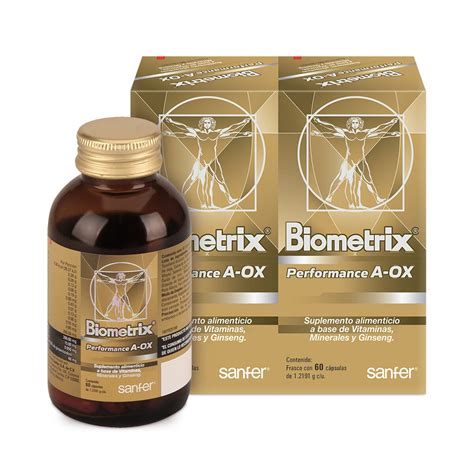 Biometrix Performance Aox 2 Frascos De 60 Cápsulas C U