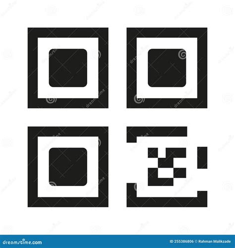 qr code or qrcode icon qr code scan illustration vector stock vector