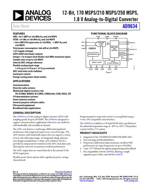 AD V Analog To Digital Converter Analog Devices
