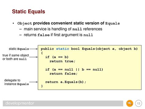 16 Equals Equals Programming C 2003 DevelopMentor Inc 12 1 Ppt