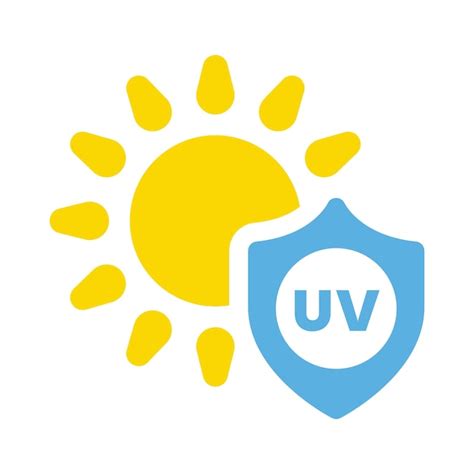 Ícone De Radiação Uv Ilustração Em Vetor Símbolo Ultravioleta Vetor