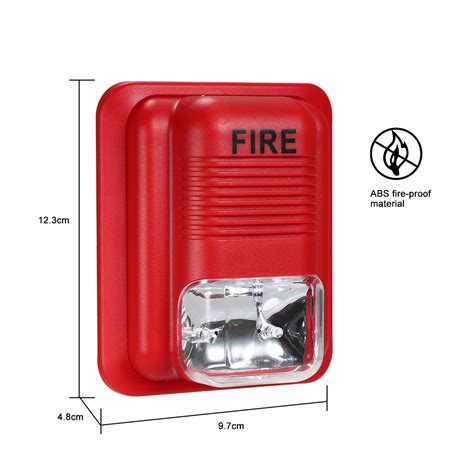 Fire Alarm Warning Strobe Siren Horn Sound And Strob Vicedeal