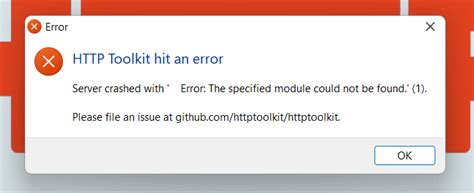App Crashes Issue 47 Httptoolkit Httptoolkit Desktop GitHub