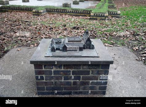 Small Scale Model In Brass Of The Friary Coopers Field Bute Park