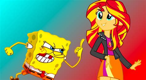 Spongebob Squarepants Vs Sunset Shimmer 4 By Average Fan54 On Deviantart