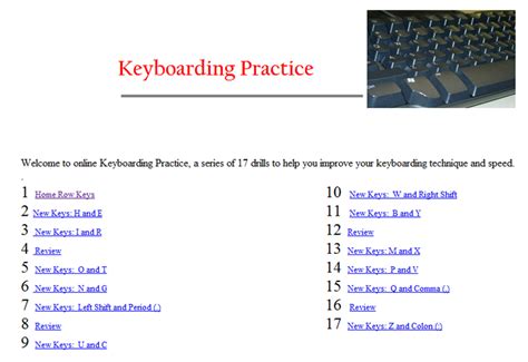 West Hills Christian School Typing Practice