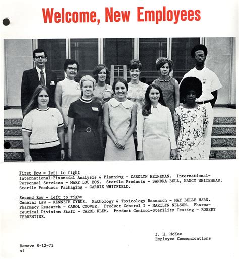 New Employee Photos 1970s