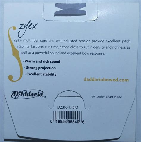 Daddario Zyex Violin String Set Hobbies And Toys Music And Media Music Accessories On Carousell