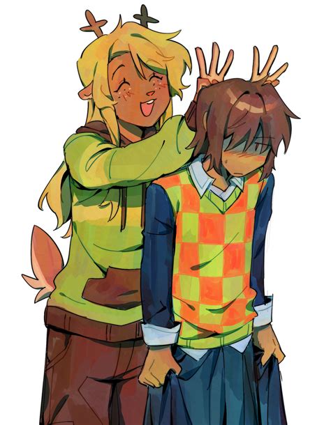 Kris And Noelle Holiday Deltarune Drawn By Goomyloid Danbooru