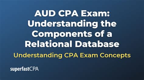 Aud Cpa Exam Understanding The Components Of A Relational Database