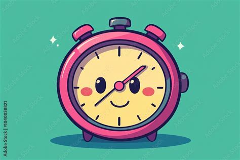 Cute Cartoon Smartwatch With Countdown Timer Animation For Digital Marketing And Mobile App