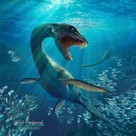 David Penfound Artworks Ltd Plesiosaur Art Time Machine Aquarium
