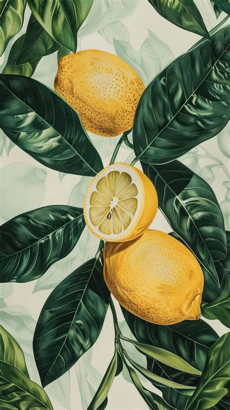 Wallpaper Lemon Lemon Backgrounds Fruit Premium Photo Illustration