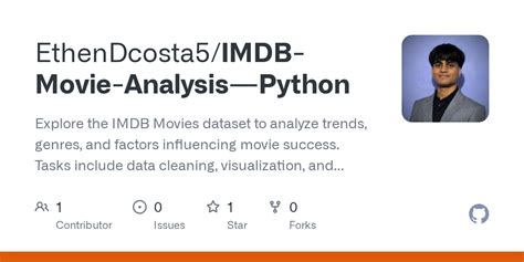 Github Ethendcosta5imdb Movie Analysis Python Explore The Imdb Movies Dataset To Analyze