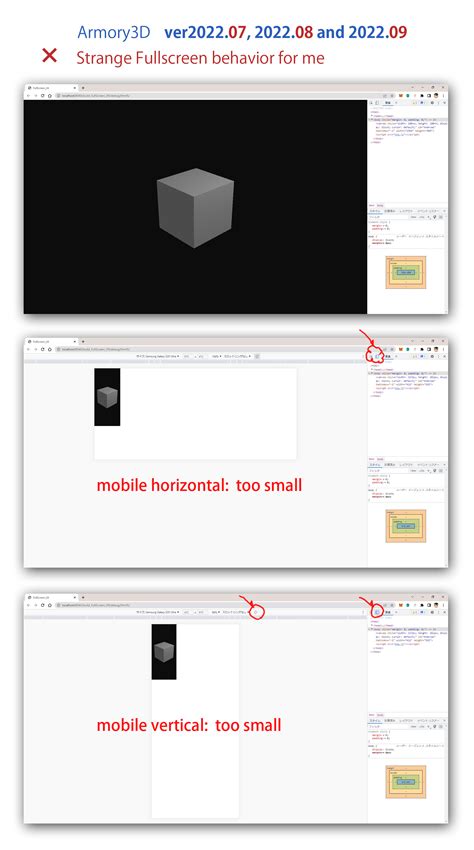 Solved Html5 Full Screen Behavior On Mobile Browser Horizontal And Vertical General Armory 3d