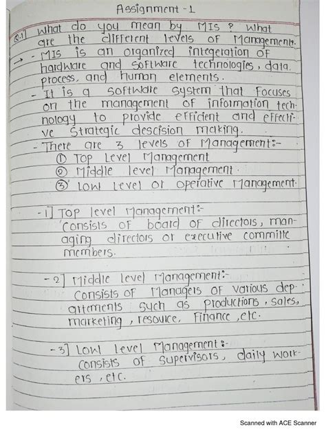 Mis Assignment No 1 Pdf