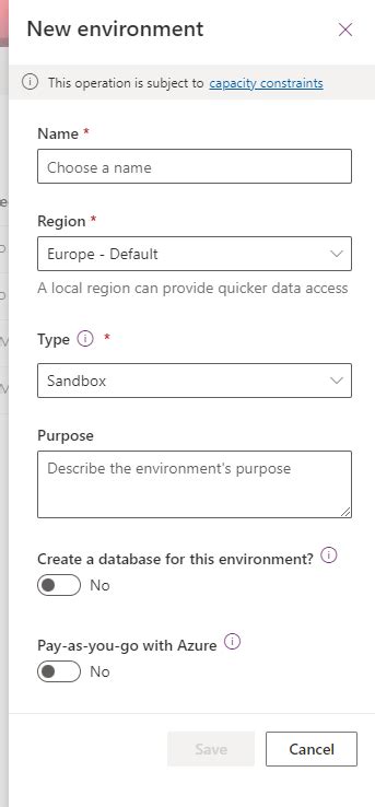 Power Platform Environment