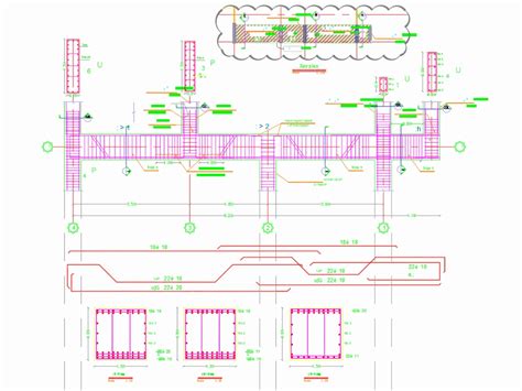 Transition Column In The Beam In AutoCAD CAD KB Bibliocad