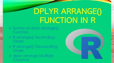 Dplyr Arrange Function In R Spark By Examples